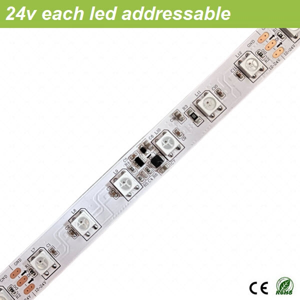 24V Individual Pixel RGB led strip|Greeled