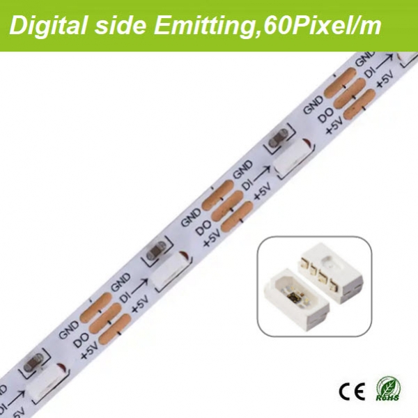 Side Emitting digital led strip-Sideview addressable led tape|Greeled